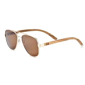 EARTH WOOD Kotor Polarized Sunglasses - Black/black