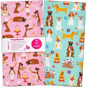 PUPPINGTON Dog Kitchen Towels - Pastry Pups