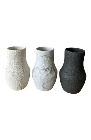 GINA DESANTIS CERAMICS Leda Crater Vase - Black