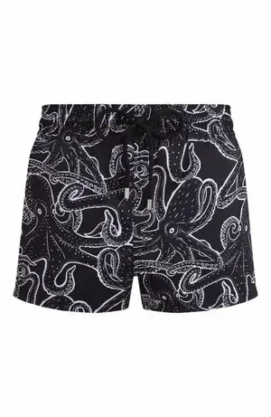 Vilebrequin Poulpes Octopus Print Swim Shorts - Noir