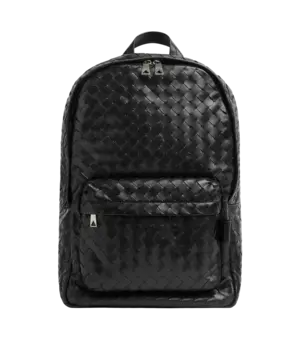 Black Leather Backpack
