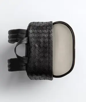 Bottega Veneta Intrecciato Backpack - Black
