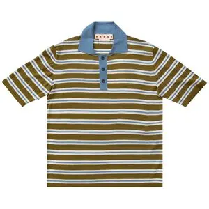 Marni Ribbed Stripe Polo
