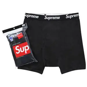 Supreme Hanes Boxer Briefs - Black