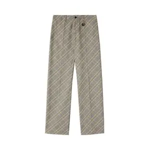 AMBUSH Check Wide Leg Trousers