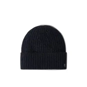Bogner Rib-knit Beanie - Navy Blue/anthracite