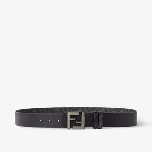 Fendi Squared Ff Belt - Black