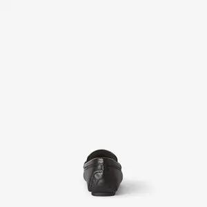Fendi Ff Metal Driving Loafers - Black