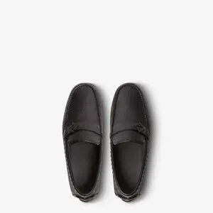 Fendi Ff Metal Driving Loafers - Black