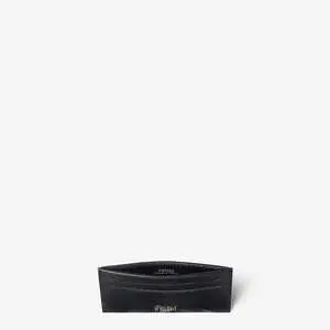 Fendi Shadow Slim Card Holder - Black