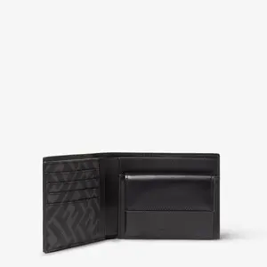 Fendi Ff Squared Bifold Wallet - Black