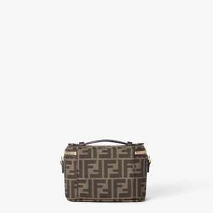 Fendi Jacquard Vanity Bag - Brown