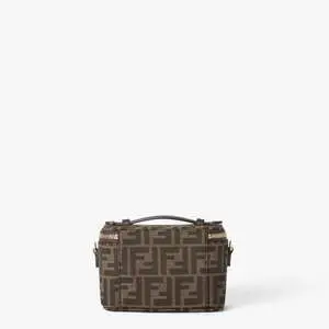 Fendi Jacquard Vanity Bag - Brown