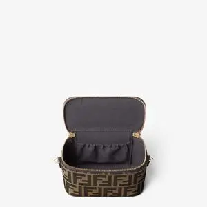 Fendi Jacquard Vanity Bag - Brown