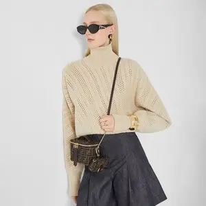 Fendi Jacquard Vanity Bag - Brown