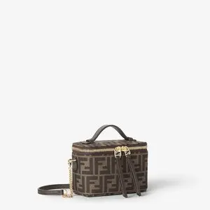Fendi Jacquard Vanity Bag - Brown
