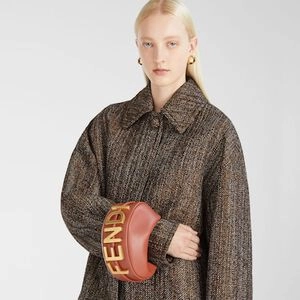 Fendi Fendigraphy Mini Hobo Bag - Brown