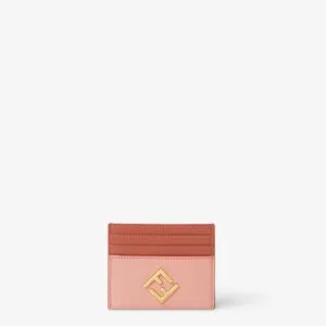 Fendi Ff Diamonds Card Case - Pink