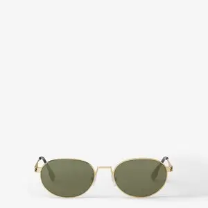 Fendi Metal Oval Sunglasses - Green