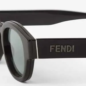 Fendi Signature Round Sunglasses