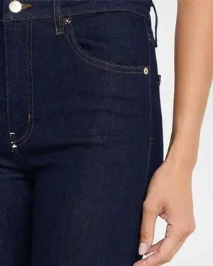 FRAME The Reboot Crop Bootcut Jeans - Dkblue