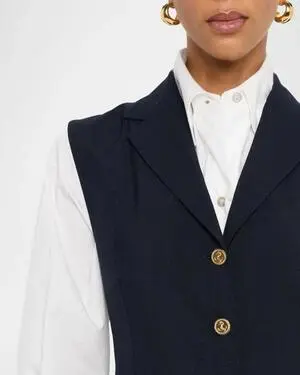 Thom Browne Pleated Button-front Midi Shirtdress - Navy