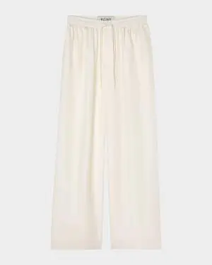 Cream Wide Leg Pants