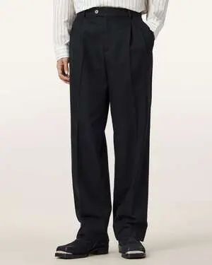 ALLSAINTS Tallis Straight Leg Trousers - Black