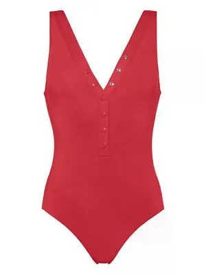 ERES Icône Button-front Tank Swimsuit - Red