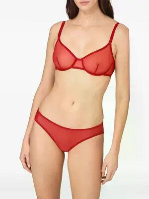 ERES Eden Tonique Mesh Full-cup Bra - Red