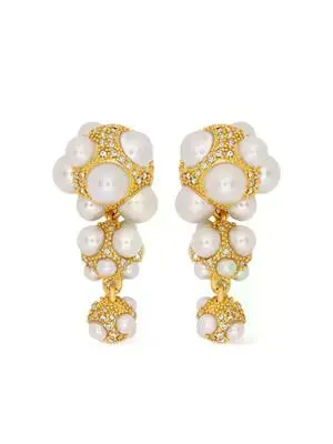 Oscar De La Renta Dangling Earrings - Gold