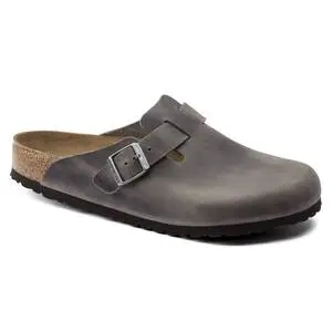 BIRKENSTOCK Boston Soft Footbed Clogs - Iron