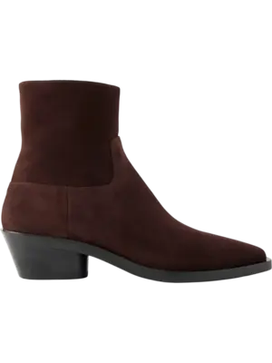 Proenza Schouler Proenza Schouler Suede Ankle Boots Chocolate