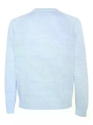 FILIPPO DE LAURENTIIS Raglan-sleeve Crew-neck Jumper - Blue