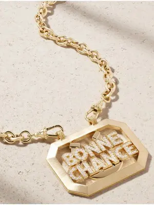 MARIE LICHTENBERG Bonne Chance Diamond Necklace - Gold