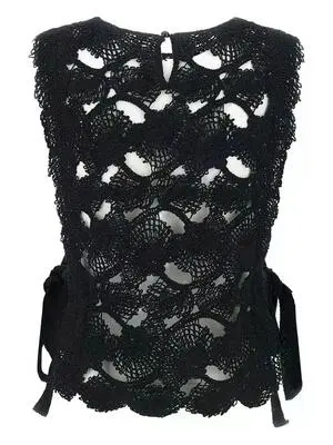 KANGRA Crochet-knit Top