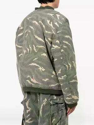 KAMIYA Camouflage Ma-1 Bomber Jacket - Green