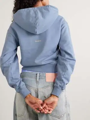 JW Anderson Tie-detailed Cotton-jersey Hoodie