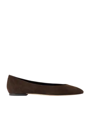 AeydĒ Ellie Suede Ballet Flats - Brown