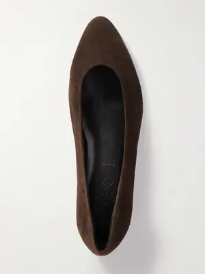 AeydĒ Ellie Suede Ballet Flats - Brown