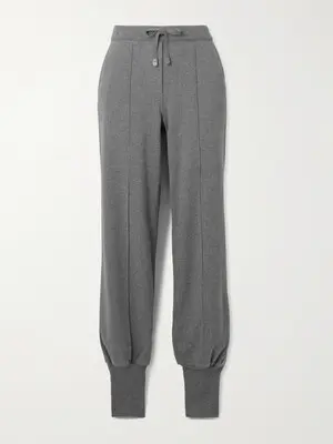 TOM FORD Cotton-jersey Tapered Track Pants - Gray