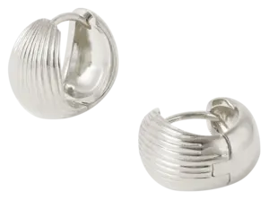 SOPHIE BUHAI Reversible Hoop Earrings - Silver