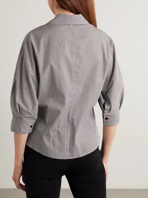 KALLMEYER Colette Cropped Gingham Shirt
