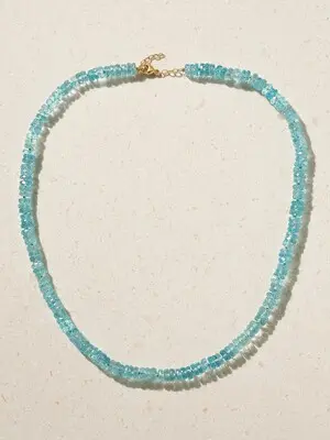 Jia Jia Gold Apatite Necklace - Blue