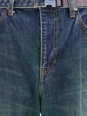 Sacai Belted Zip-pocket Denim Jeans