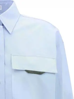 Brunello Cucinelli Jewel-embellished Pocket Shirt