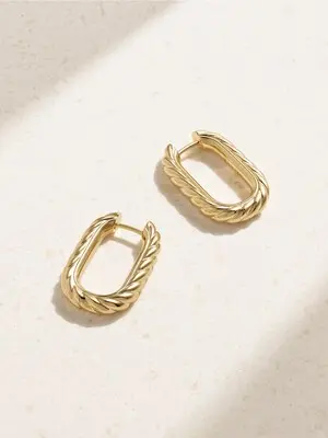 David Yurman Dy Madison 18-karat Hoop Earrings - Gold