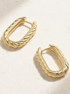 David Yurman Dy Madison 18-karat Hoop Earrings