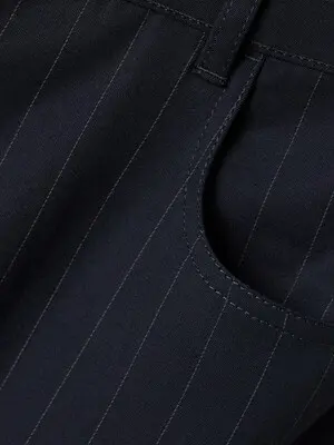 Acne Studios Pinstriped Crepe Straight-leg Trousers