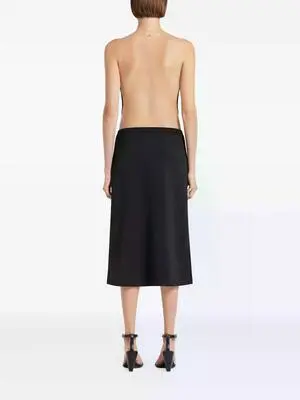 COURREGES Tailored High-waisted Skirt - Black